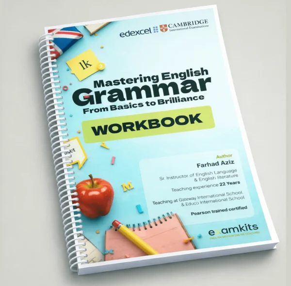 Mastering English Grammar From Basics to Brilliance WORKBOOK – Examkits